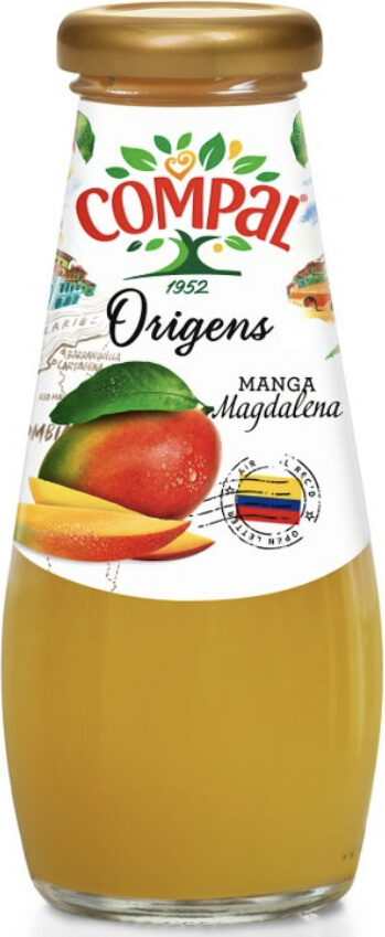JUGO COMPAL ORIGENS MAGDALENA MANGO 200 ML | Bodegón Actual