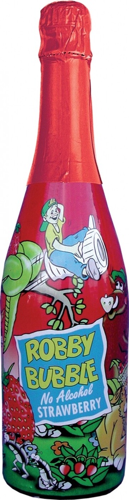 BEBIDA ROBBY BUBBLE NO ALCOHOL STRAWBERRY 750 ML | Bodegón Actual