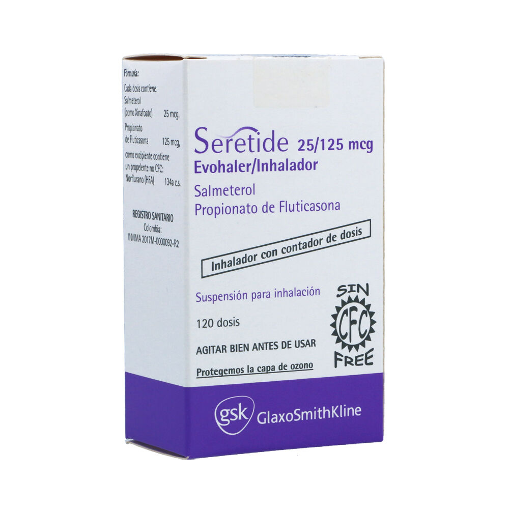 BRONCODILATADOR SERETIDE EVOHALER / INHALADOR SALMETEROL | Bodegón Actual