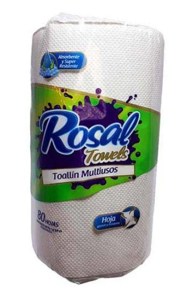 TOALLIN MULTIUSO ROSAL TOWELS 80 HOJAS | Bodegón Actual