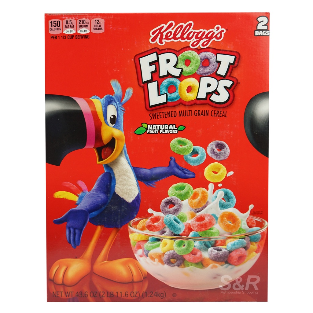 CEREAL FROOT LOOPS KELLOGGS 1.24 KG | Bodegón Actual
