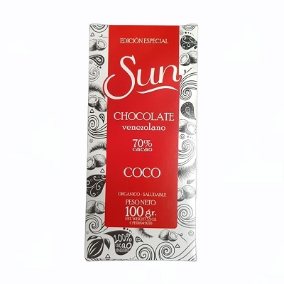 CHOCOLATE SUN COCO 100 GR | Bodegón Actual
