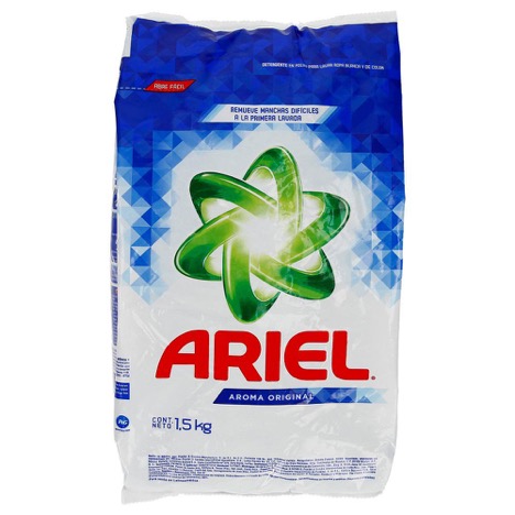 JABON EN POLVO ARIEL DOBLE PODER 1,5 KG | Bodegón Actual