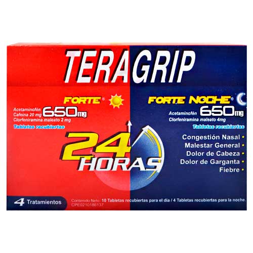 ANTIGRIPAL TERAGRIP FORTE DIA NOCHE 14TAB | Bodegón Actual