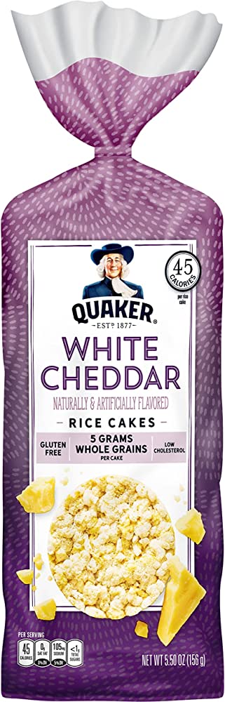 TORTA DE ARROZ QUAKER WHITE CHEDDAR 156 GR | Bodegón Actual
