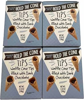 WAFFLE CONE TIPS CHOCOLATE TRADER JOES 100 GR | Bodegón Actual